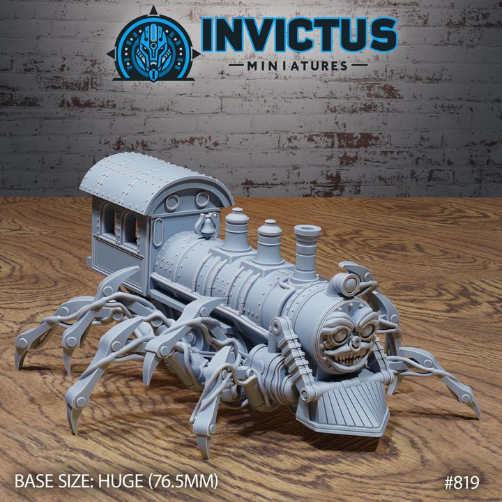 3D Printable Nightmare Train Mimic / Horror Steam Locomotive ...