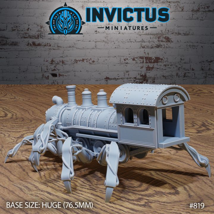 3D Printable Nightmare Train Mimic / Horror Steam Locomotive ...
