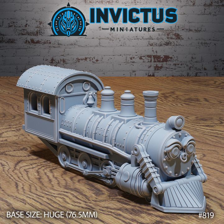 3D Printable Nightmare Train Mimic / Horror Steam Locomotive ...