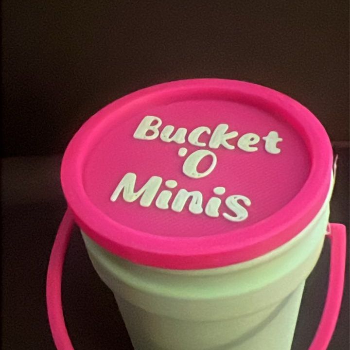 3D Printable Mini Flexi Stash Buckets by Jambaby Designs