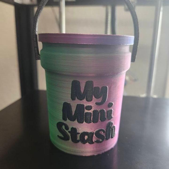 3D Printable Mini Flexi Stash Buckets by Jambaby Designs
