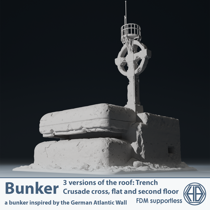 3D Printable Bunker by HexBrick