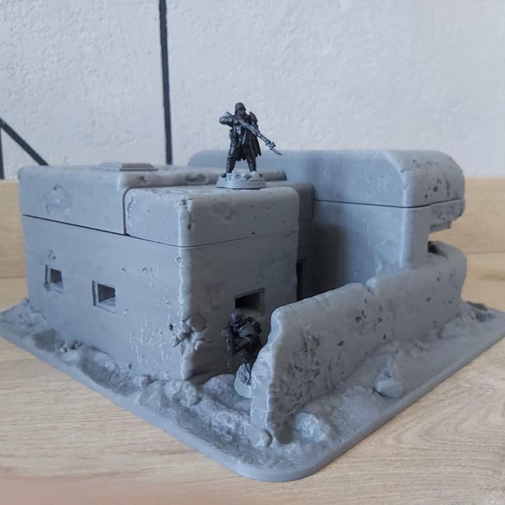 3D Printable Bunker by HexBrick