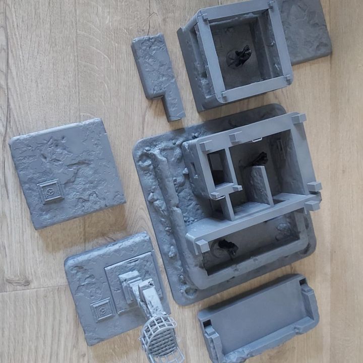 3D Printable Bunker by HexBrick