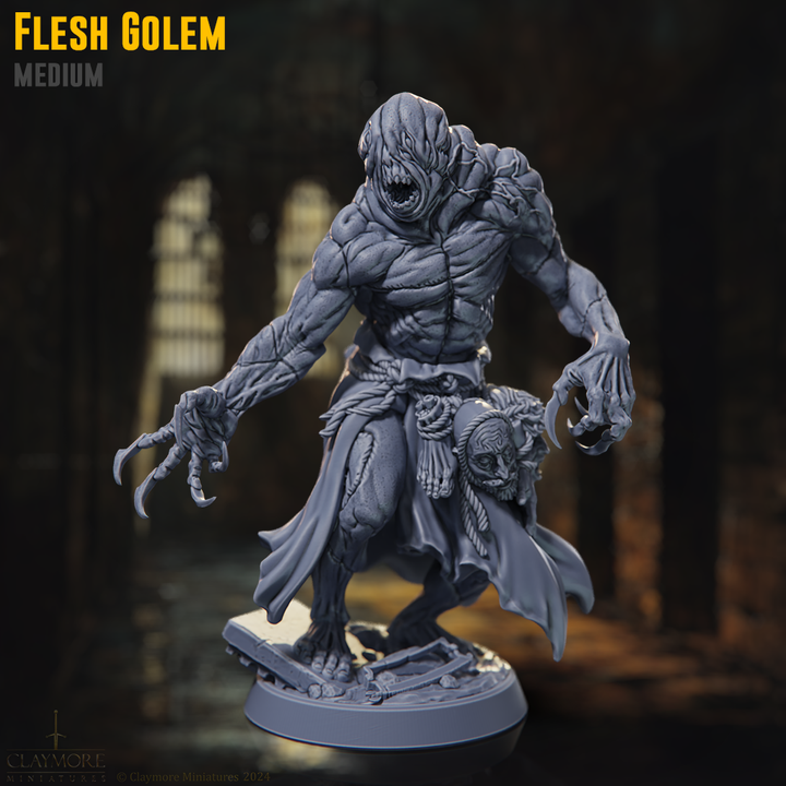 3D Printable Flesh Golem by Claymore Miniatures