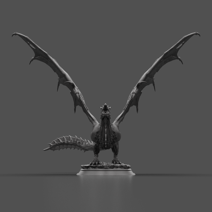 3D Printable Balerion, the Black Terror of Game of Thrones by Hernan Godoy