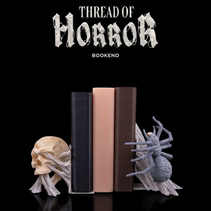 3D Printable Thread of Horror Bookend by Stlflix