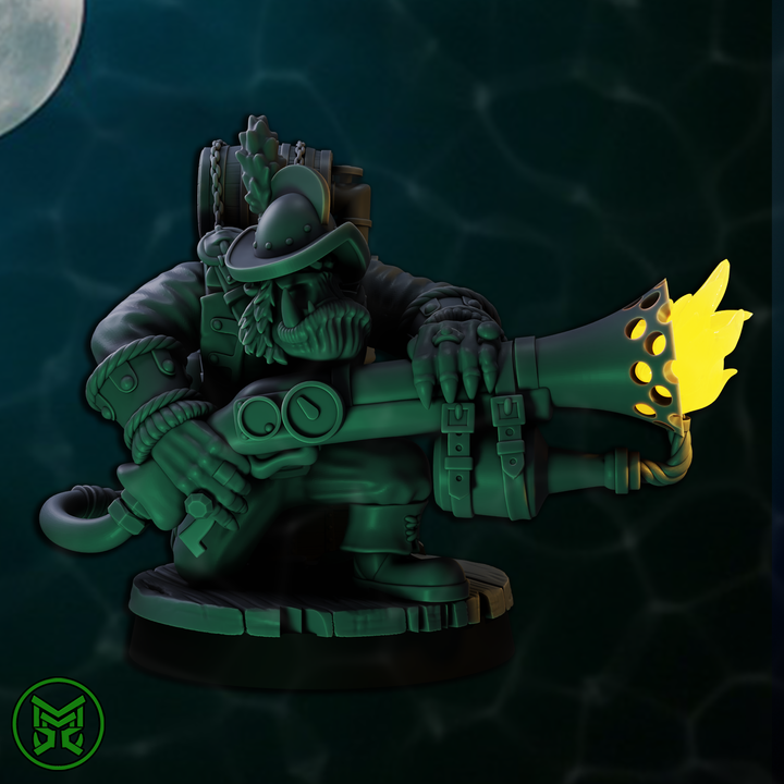 3D Printable Pirate Commandos - Full Set by Mekka Miniatures