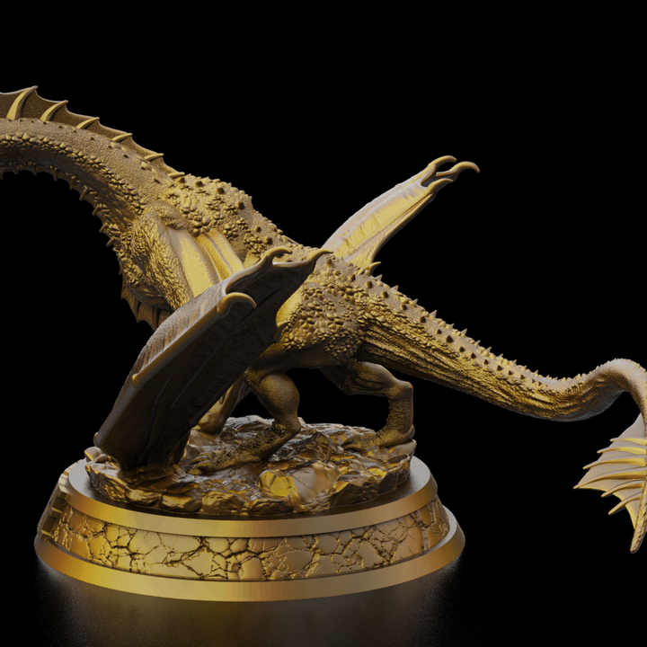 3D Printable Sunfyre the golden- House of the dragons by Hernan Godoy