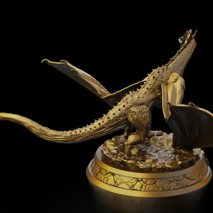 3D Printable Sunfyre the golden- House of the dragons by Hernan Godoy