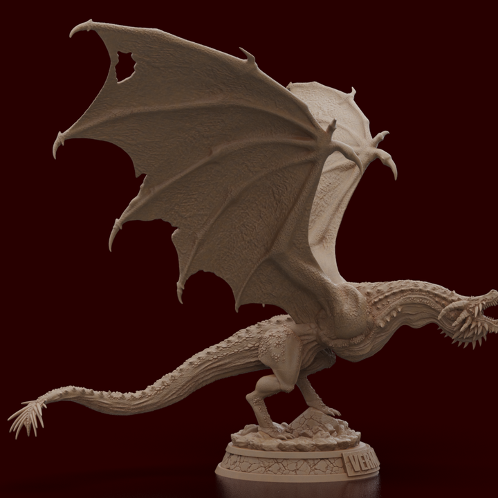 3D Printable Vermithor the bronze fury (open wings) - House of the ...