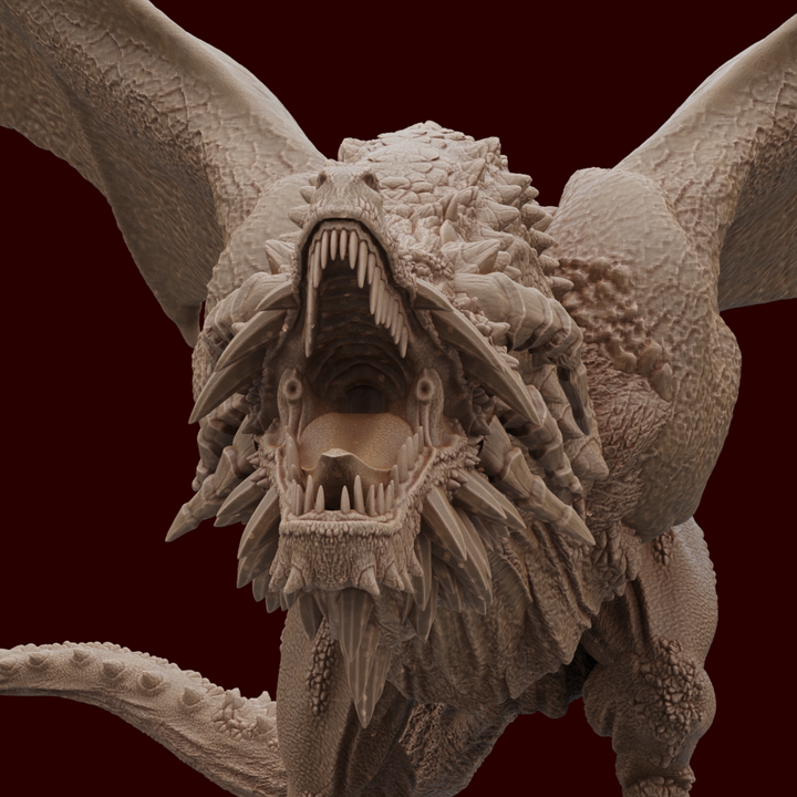 3D Printable Vermithor the bronze fury (open wings) - House of the ...