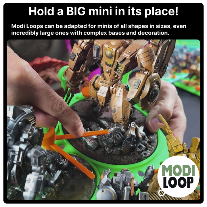 3D Printable Modi Loop Open Source Mini Holder System by Mod Innovations