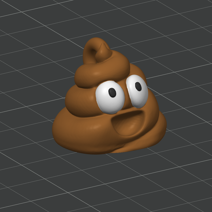 3D Printable Poop Emoji Keychain in Breakable Easter Egg - Funny Flexi ...