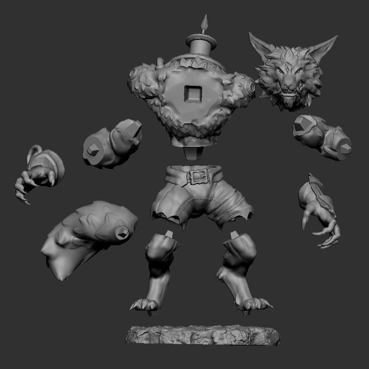 3D Printable Warwick - League of Legends by Newzz3D
