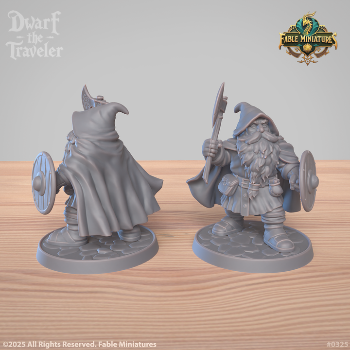 3D Printable Forest Dwarf - DnD Hero by Fable Miniatures