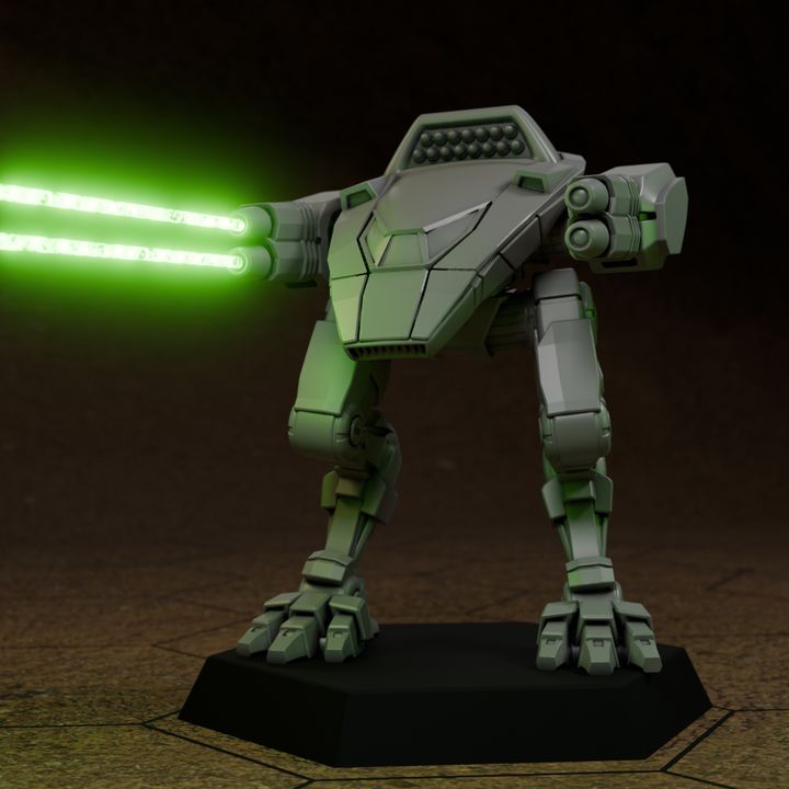 3D Printable Men Shen for American Mecha by Salvage Drop