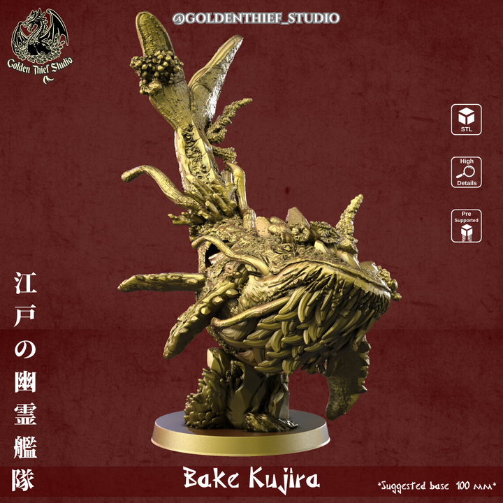 3D Printable Bake Kujira – Spectral Leviathan Whale | 3D STL Miniatures ...