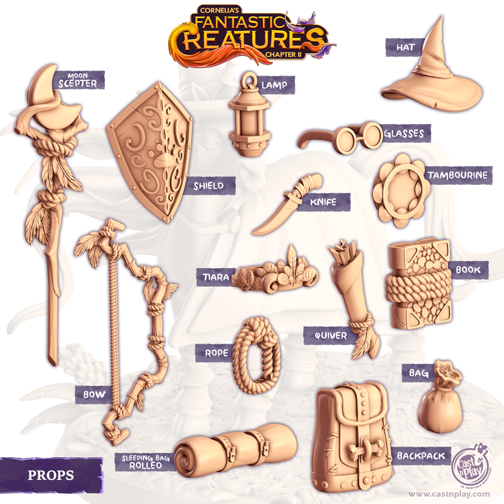 3D Printable Fantastic Creatures Starter Props Kitbash (Pre-Supported ...