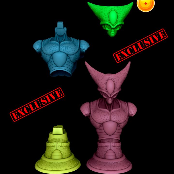 3D Printable CELL BUST by Lucas Perez