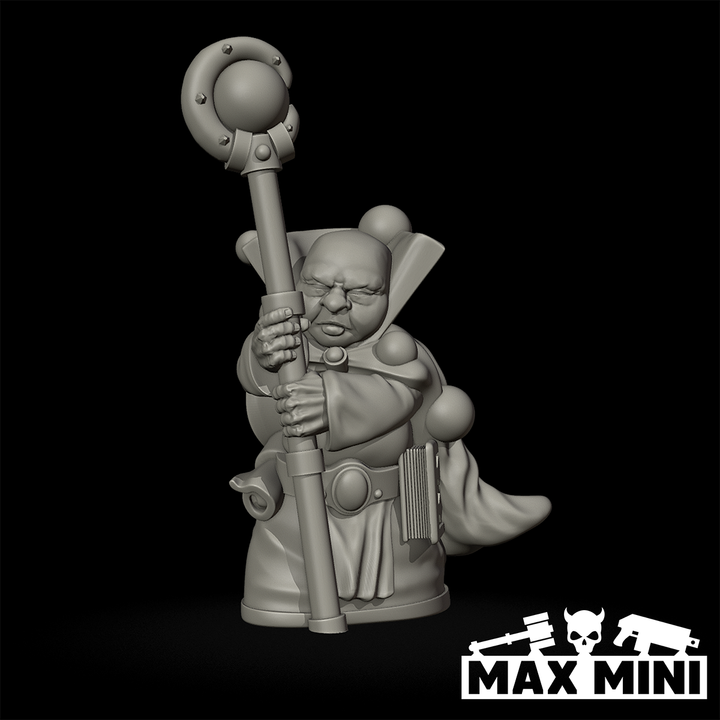 3D Printable Halfling Wizard (Magic Orbs) by Max Mini