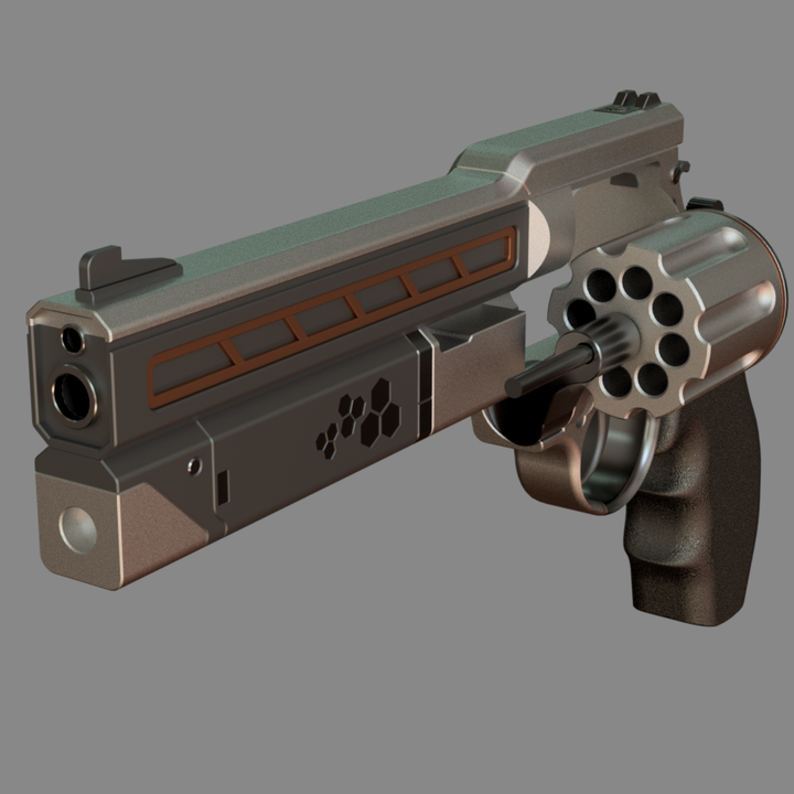 3D Printable KAHN-.357 revolver | Payday 2 by MILITECH