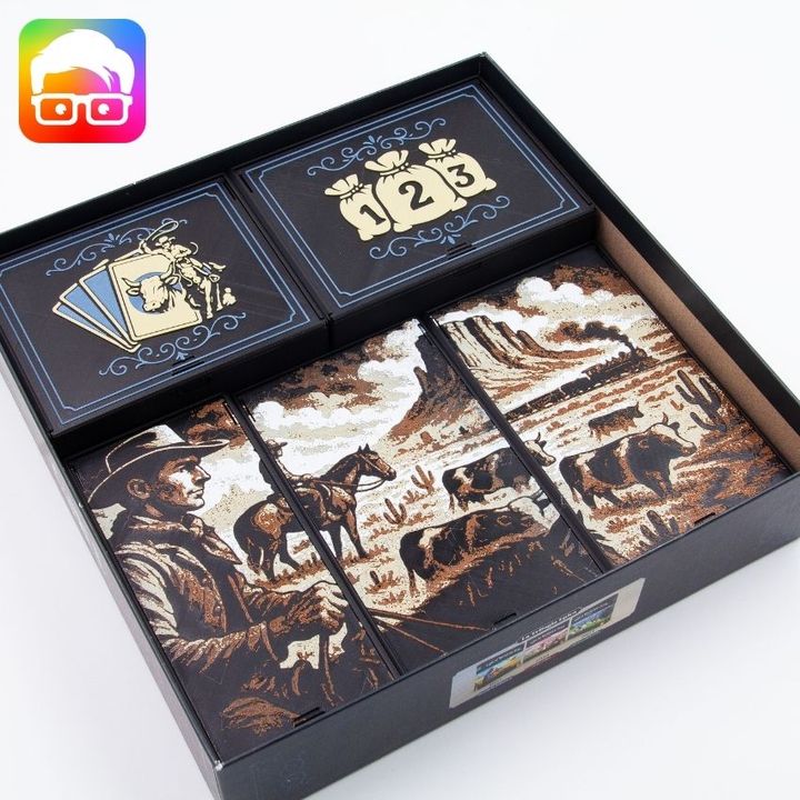 3D Printable GREAT WESTERN TRAIL (2ND ED.) BOARD GAME ORGANIZER BY ...