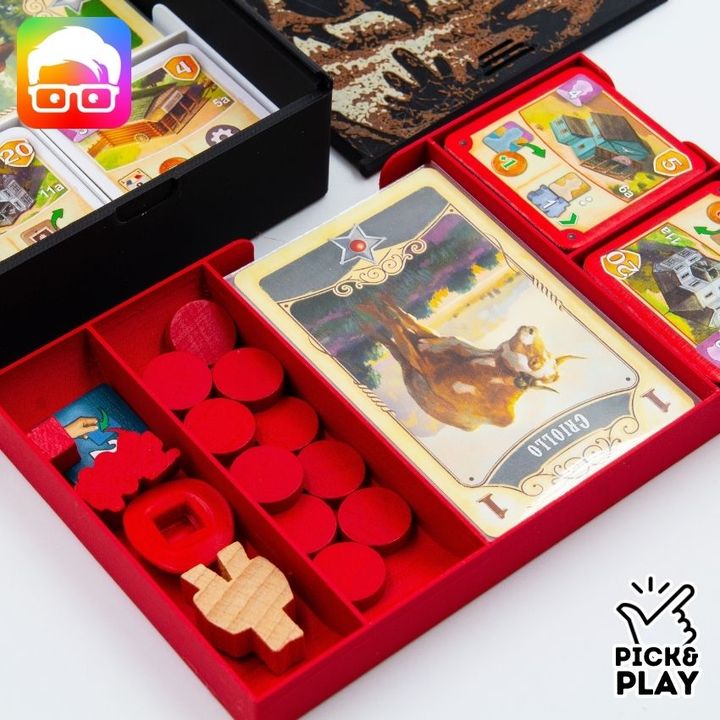 3D Printable GREAT WESTERN TRAIL (2ND ED.) BOARD GAME ORGANIZER BY ...