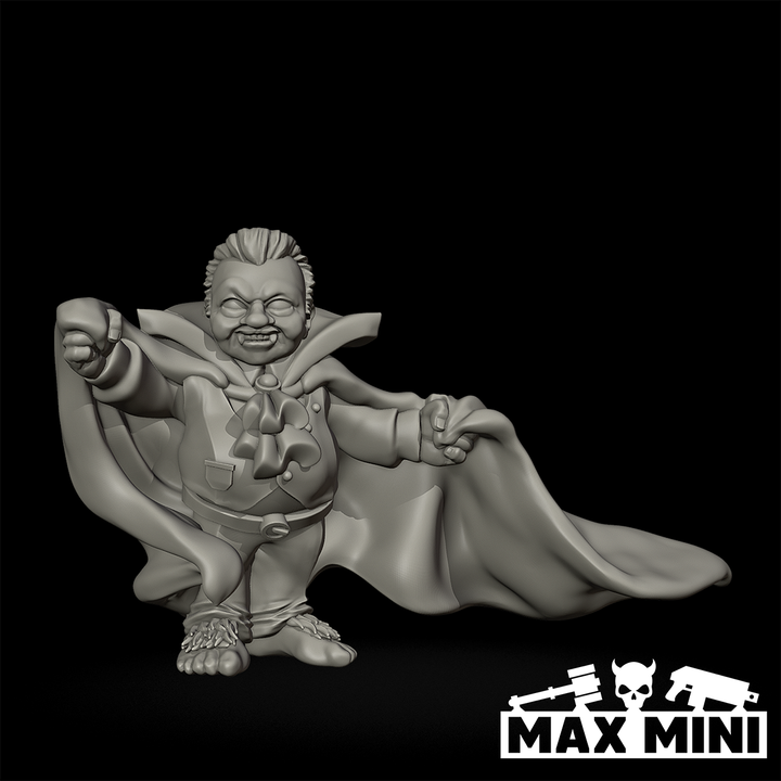 3D Printable Halfling Vampire Lord by Max Mini