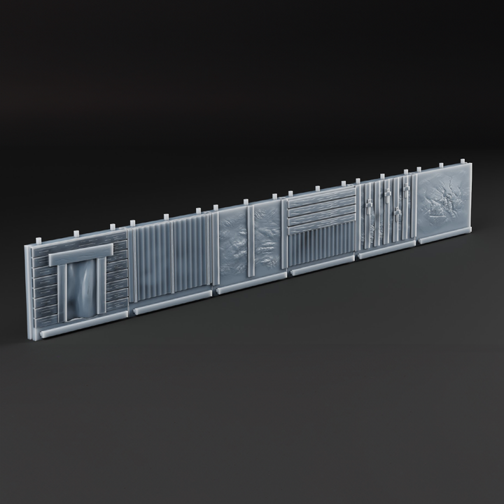 3D Printable 6 Wall Variants – Build Trenches with Character by Benjamin
