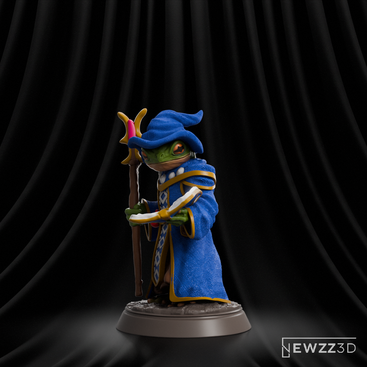 3D Printable Frog Wizard RPG by Newzz3D
