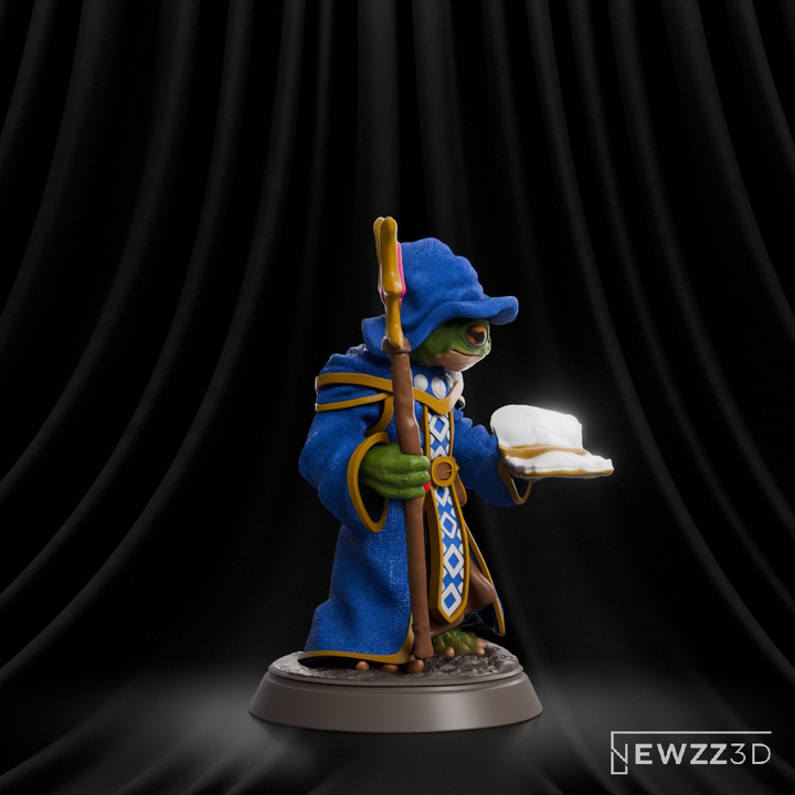 3D Printable Frog Wizard RPG by Newzz3D