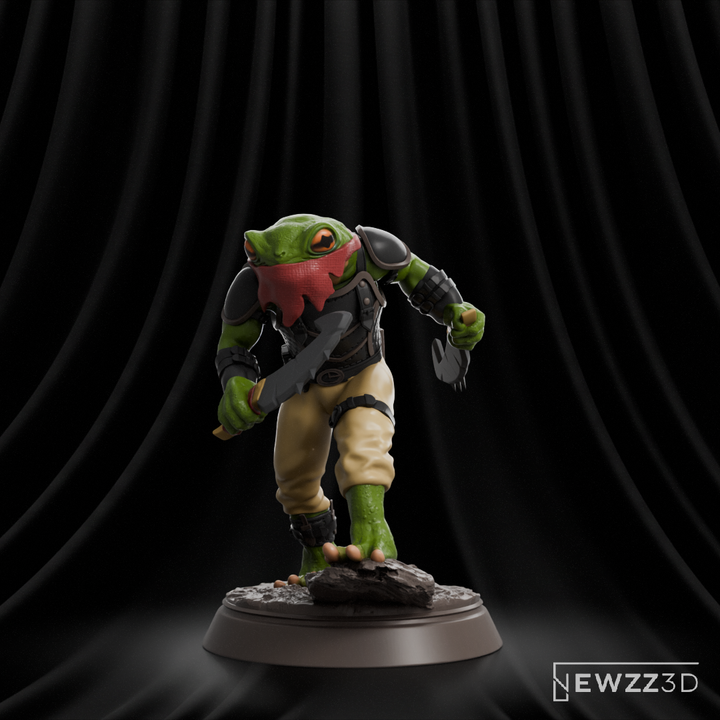 3D Printable Frog Rogue RPG by Newzz3D