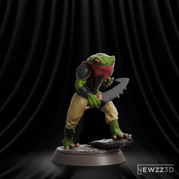 3D Printable Frog Rogue RPG by Newzz3D