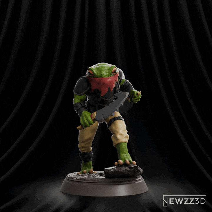 3D Printable Frog Rogue RPG by Newzz3D