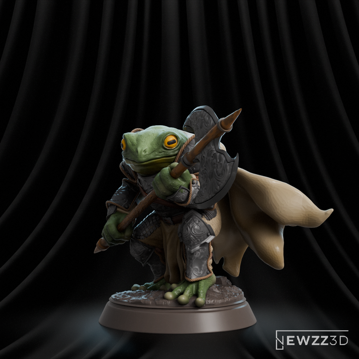 3D Printable Frog Warrior RPG by Newzz3D
