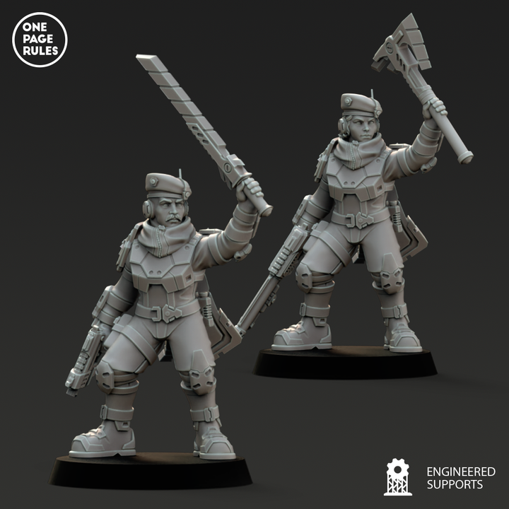 3D Printable Human Defense Force (HDF) - Army Bundle #1 by One Page Rules