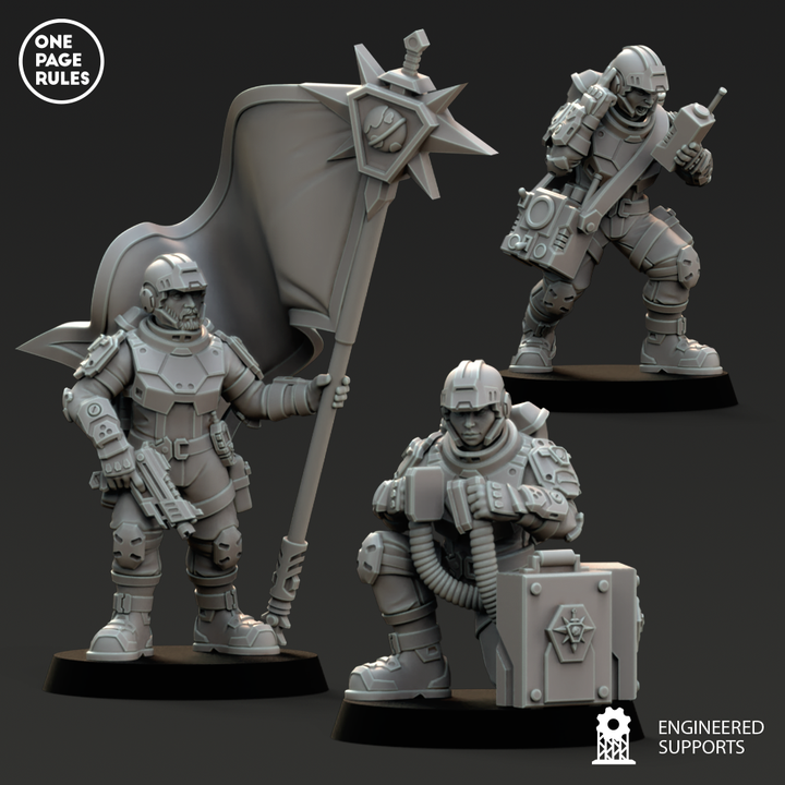 3D Printable Human Defense Force (HDF) - Army Bundle #1 by One Page Rules