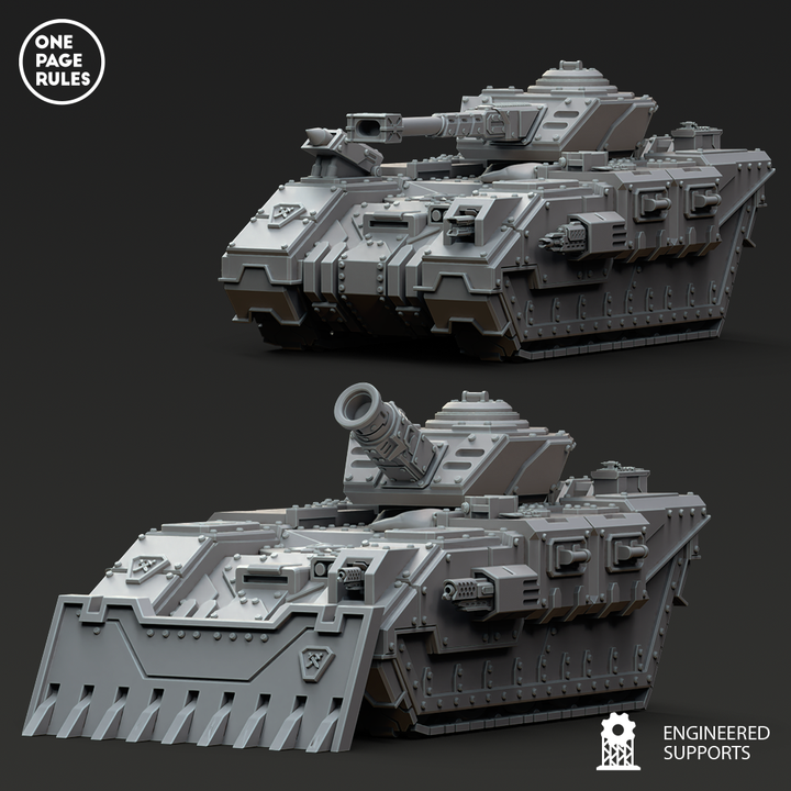 3D Printable Human Defense Force (HDF) - Army Bundle #1 by One Page Rules