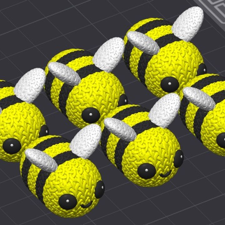 3D Printable Pocket Bee Encouraging Pocket Pet and Keychain with Card ...