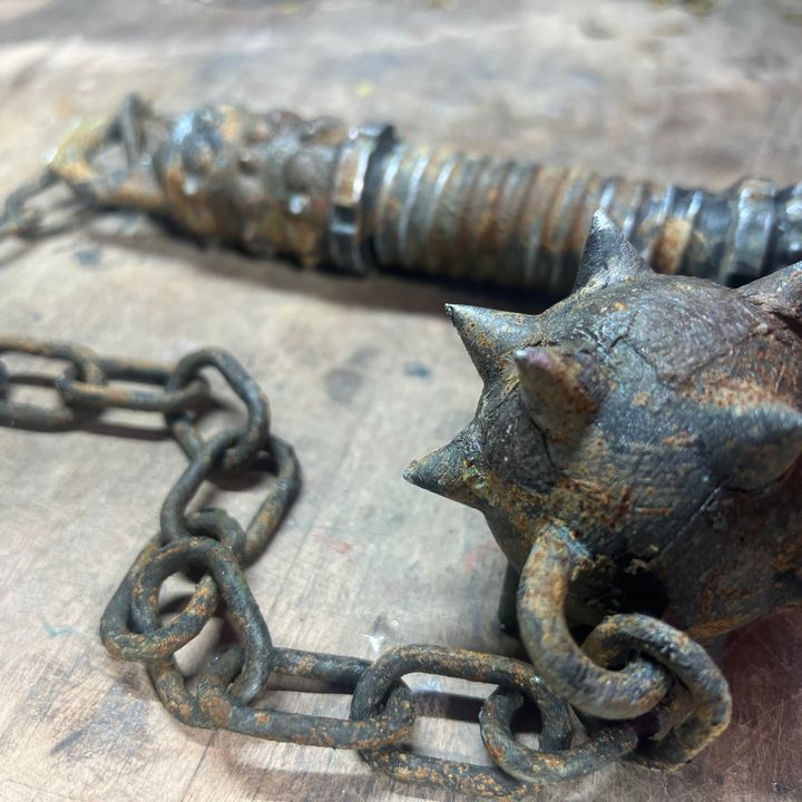 3D Printable Morningstar Weapon Flail by Propsmaker