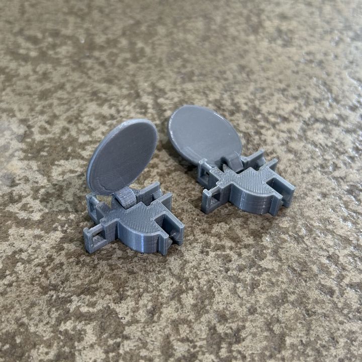 3D Printable Connectable Rounded Scale Plate by Propsmaker