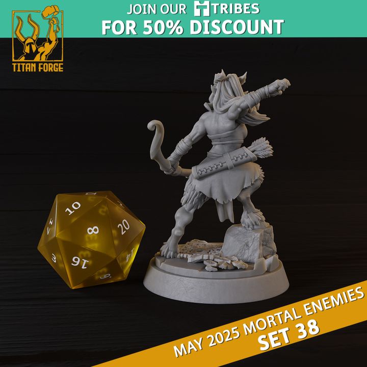 3D Printable Satyrs - Monsters DnD 5e - Mortal Enemies Set 38 by Titan ...