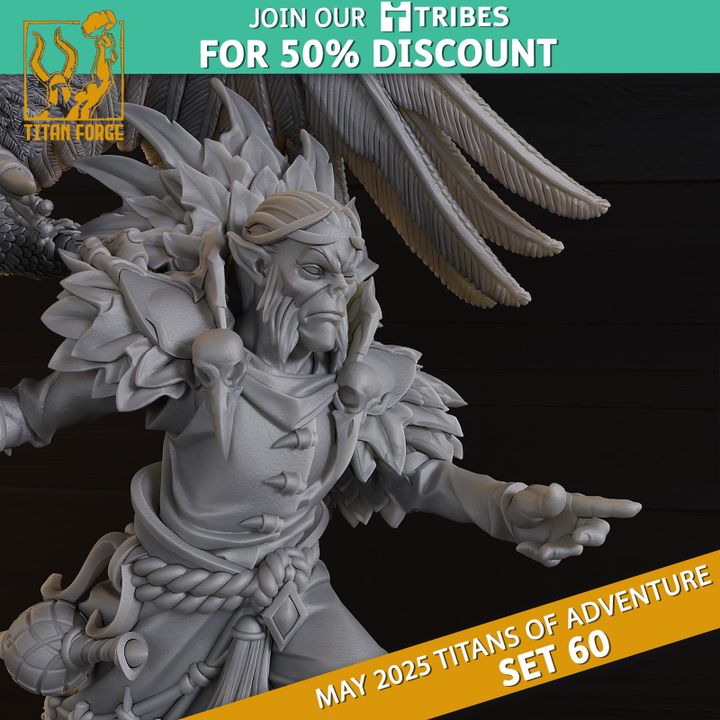 3D Printable Male Githyanki Druid - DnD Hero Characters - Titans of ...