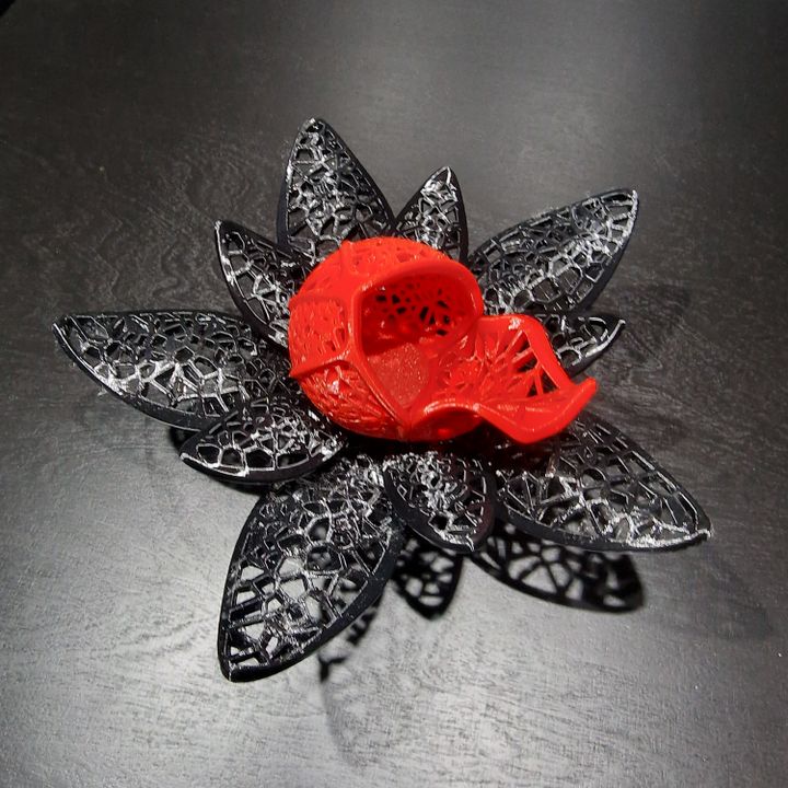 3D Printable Betta Fish Flower Cave | Unique Fish Tank Design Betta ...