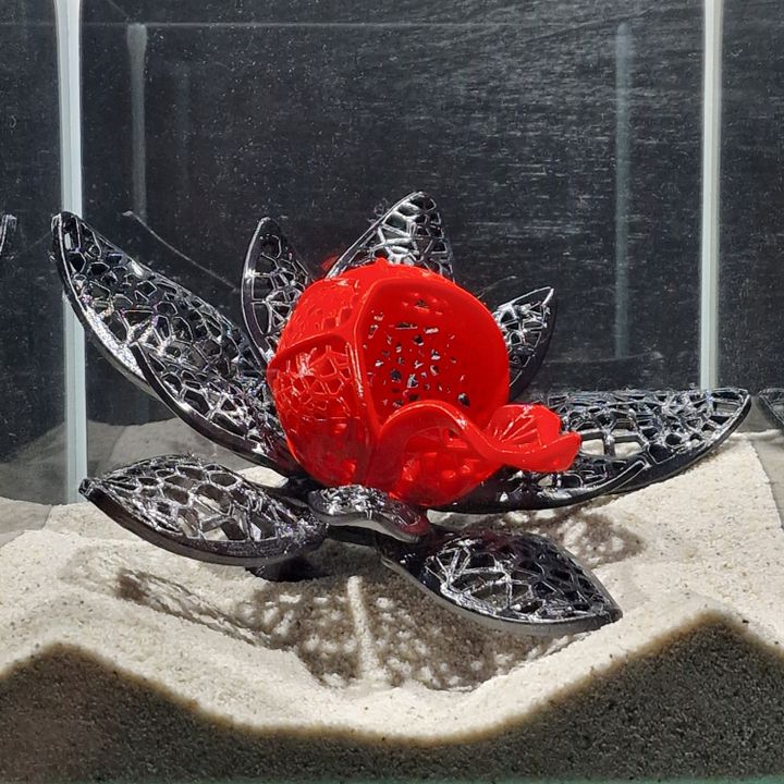 3D Printable Betta Fish Flower Cave | Unique Fish Tank Design Betta ...