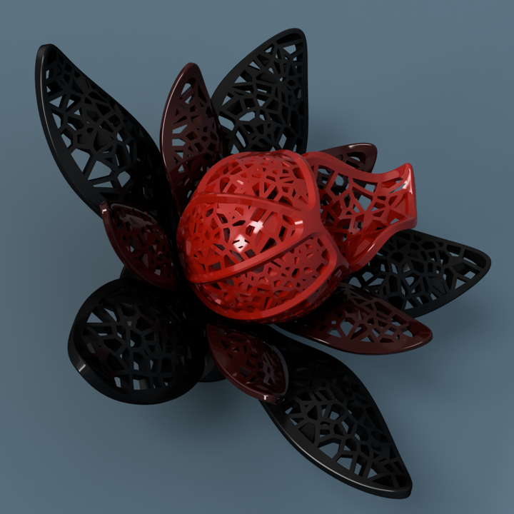 3D Printable Betta Fish Flower Cave | Unique Fish Tank Design Betta ...