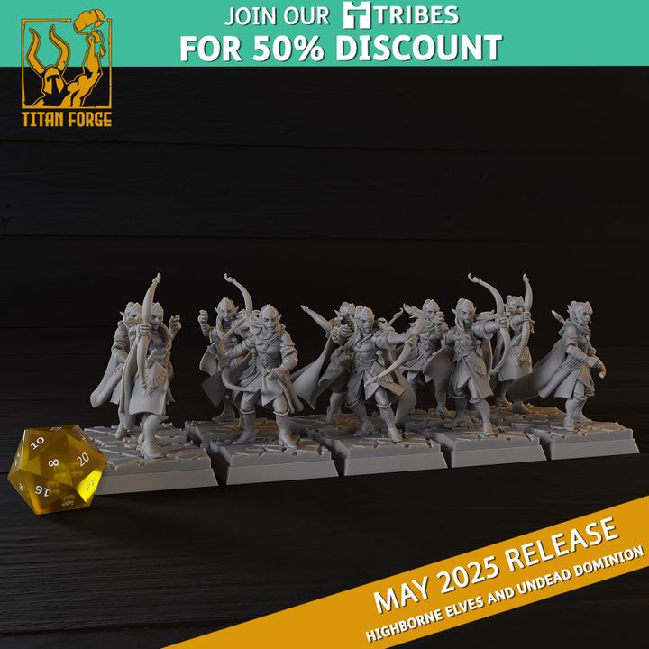 3D Printable Sisters of the Phoenix - Highborne Elves and Undead ...