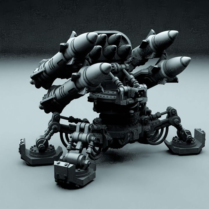 3D Printable Mobile Heavy Rocket Launcher - Sci Fi wargame proxy ...