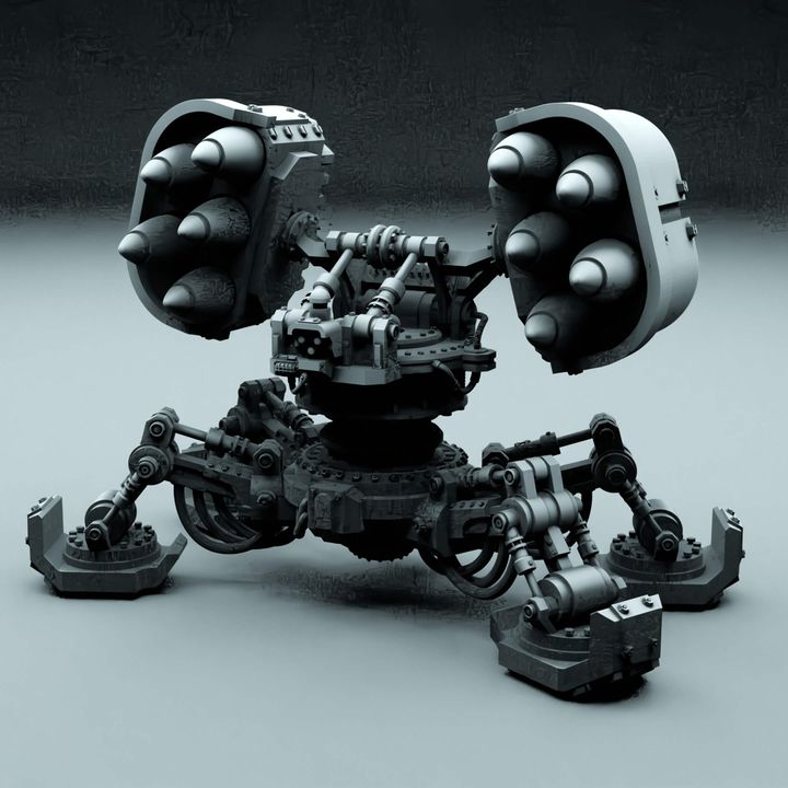 3D Printable Mobile Heavy Rocket Launcher - Sci Fi wargame proxy ...